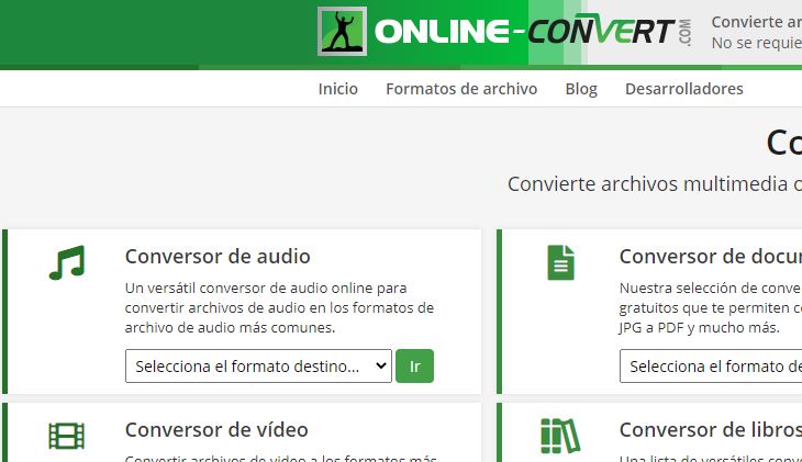 Online Convert, la herramienta de convertir formatos - Nerdilandia