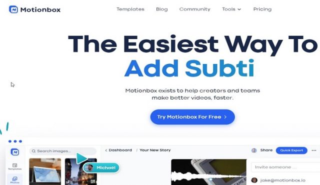 Motionbox, the easiest way to create videos - Nerdilandia